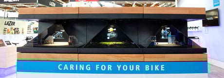 Shimano creates emotional impact with 3D holographic displays